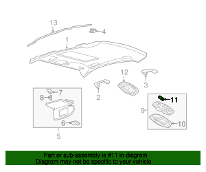 1997-2019 Ford Dome Lamp Bulb F58Z13466A | OEM Parts Online