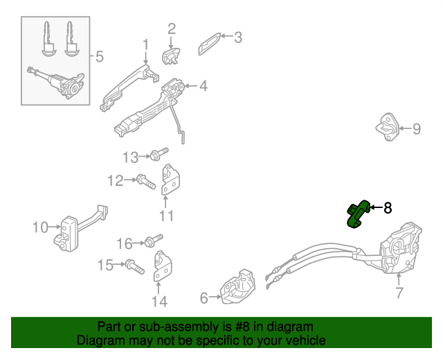 2009-2020 Mazda Lock Clip GS1D-58-315A | TascaParts.com