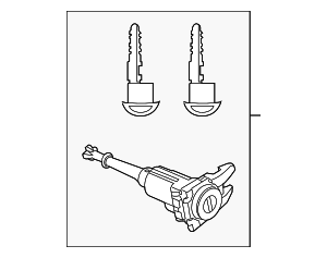 2014-2018 Mazda 3 Lock Cylinder BHY0-76-220 | RealMazdaParts.com