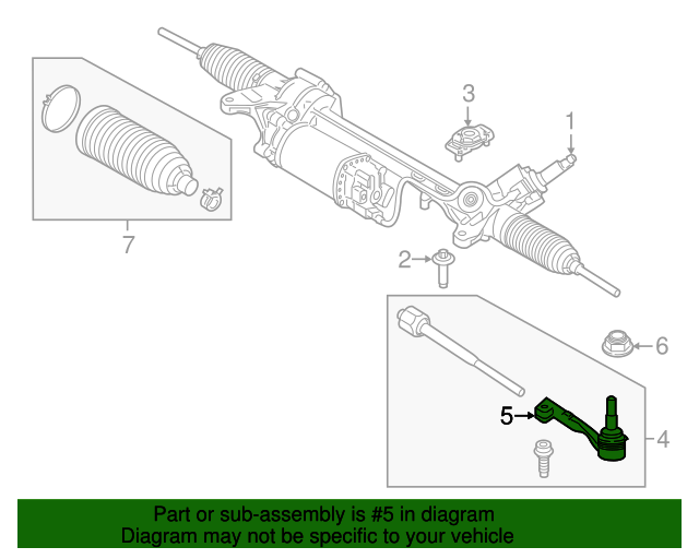 Genuine BMW 32-10-6-868-685 | Outer Tie Rod | FREE Shipping on Most ...