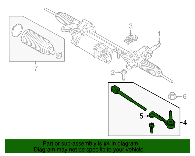 32106868688 - 2016-2024 BMW Tie Rod Assembly (32-10-6-868-688) | BMW of ...