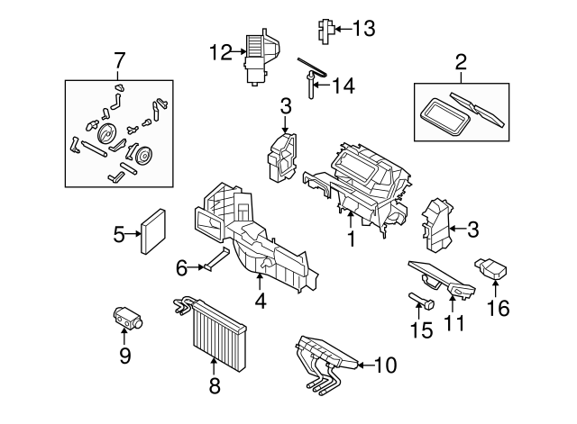 2007-2018 BMW Evaporator Core 64-11-6-806-555 | BMW Parts Worldwide