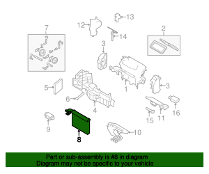 64116806555 - 2007-2018 BMW Evaporator Core (64-11-6-806-555) | BMW of ...