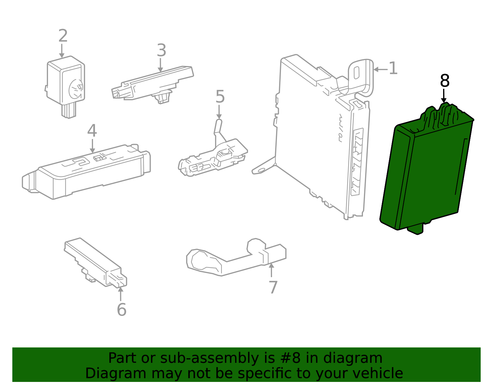 2022-2024 Toyota Control Module 89784-0R060 | Toyota Parts Express
