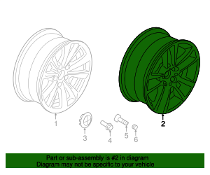 36116790172 - 2011-2016 BMW Wheel, Alloy (36-11-6-790-172) | BMW of ...