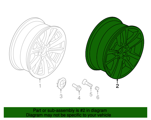 36116790172 - 2011-2016 BMW Wheel, Alloy (36-11-6-790-172) | BMW of ...