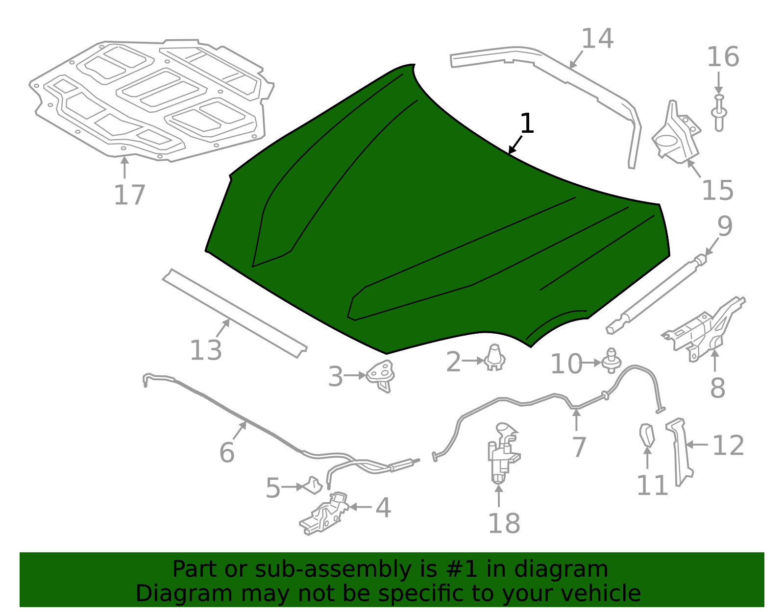 2020-2025 Toyota GR Supra Hood 53301-WAA01 | American Toyota Parts