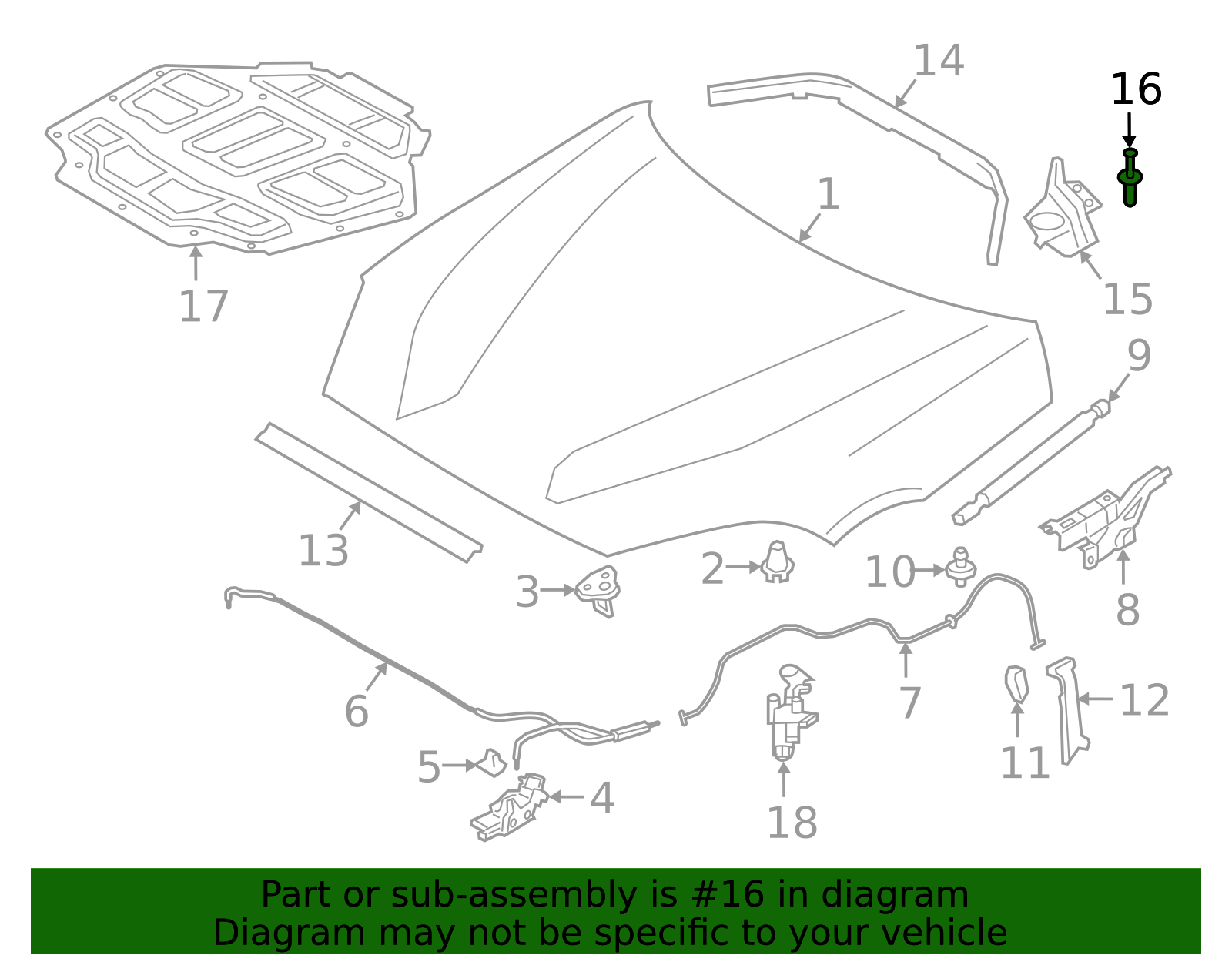 2020-2025 Toyota GR Supra Cover Panel Rivet 90118-WA334 | Toyota Parts ...