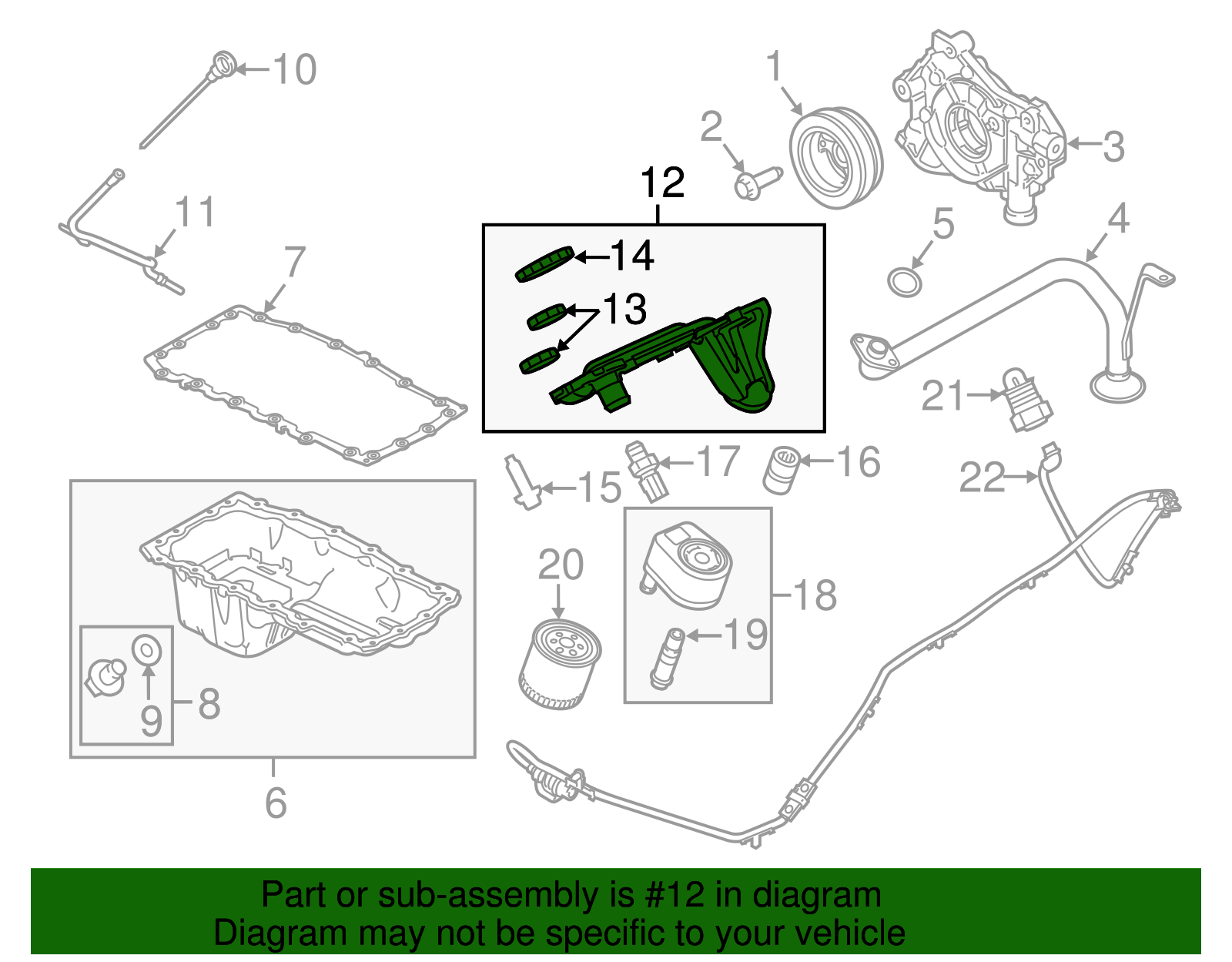 LC3Z-6881-A - Engine Oil Filter Adapter 2011-2022 Ford | Big 3 Auto Parts