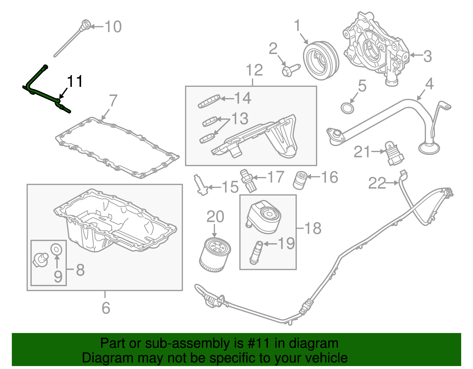 Genuine OEM Ford Part - Tube Assembly AL3Z-6754-A | Genuine OEM Ford ...