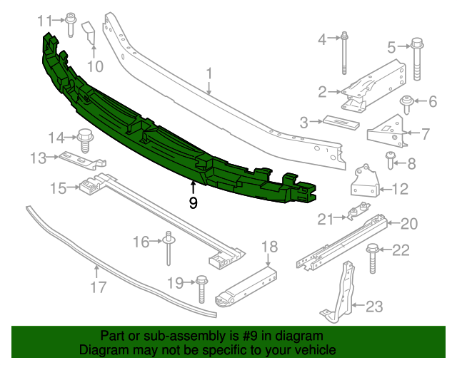 51117342438 - 2016-2019 BMW X1 Absorber (51-11-7-342-438) | BMW of ...