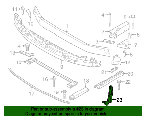 51-11-7-498-085 - Vertical brace, right 2016-2024 BMW | AutoNationParts.com