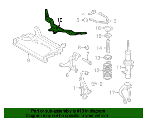 544B2-EG300 (544b2eg300) - 2006-2013 Infiniti Cross-Member | Infiniti ...