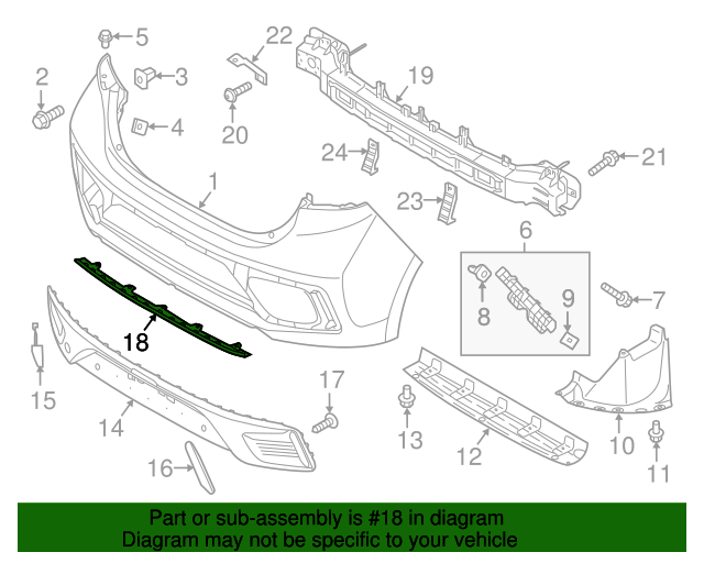 86689-G2000 - Bumper Trim 2017-2022 Hyundai Ioniq | AutoNationParts.com