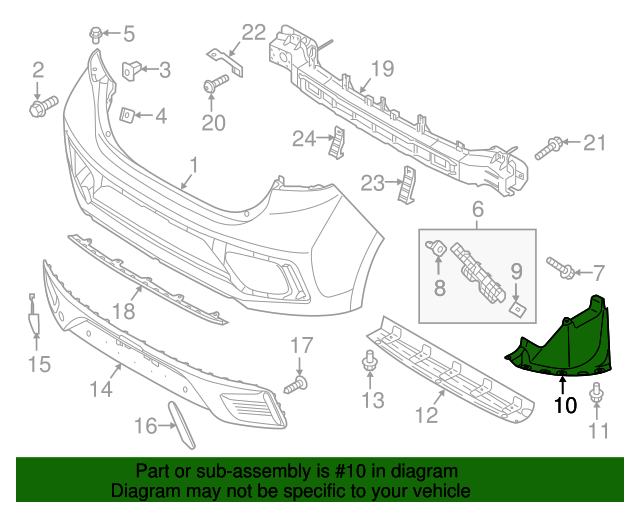 2017-2022 Hyundai Ioniq Splash Guard 86695-G2000 | OEM Parts Online