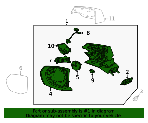 2021-2024 Cadillac Passenger Side Door Mirror Housing 84977471 GM ...