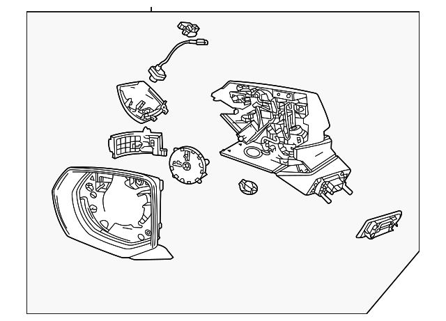2021-2024 Cadillac Passenger Side Door Mirror Housing 84977471 GM ...