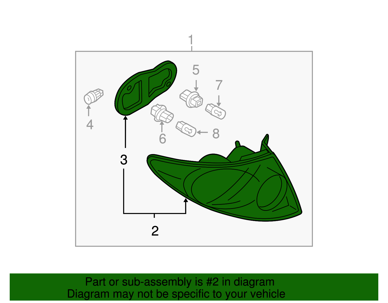 GP7B-51-180 - 2006-2008 Mazda 6 - Lens & Housing | Mazda Parts Factor