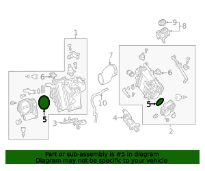 276-141-02-80-64 - Fuel Injection Throttle Body Mounting Gasket 2012 ...