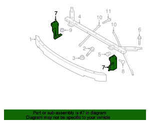 2017-2020 Volvo Bumper Impact Bar Bracket - Driver's Side (LH) 31416223 ...