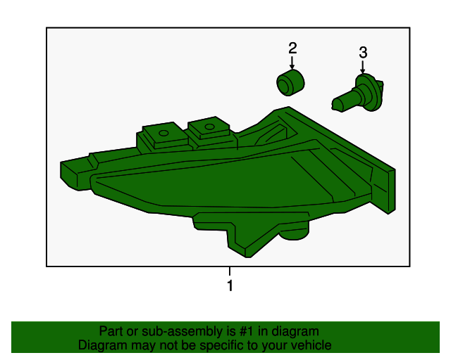 2016-2018 Hyundai Tucson Fog Lamp Assembly 92201-D3100 | QuirkParts