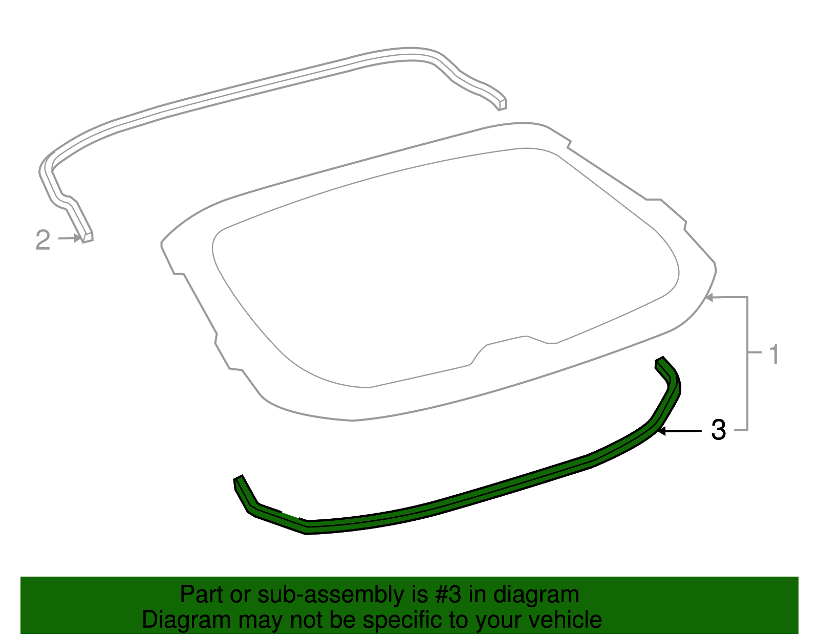 75573-0E010 - Lower Molding - 2004-2009 Lexus | My L Parts