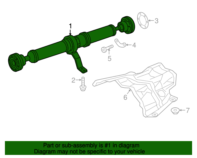 2010-2017 Audi Drive Shaft 8T0-521-101-S | Audi USA Parts