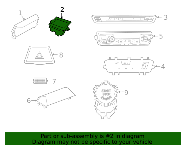 2021-2023 Toyota GR Supra Head-Up Display 83108-WAA03 | Toyota Parts Center