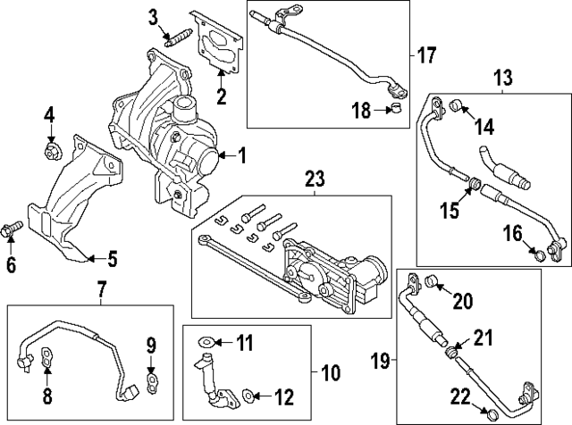 2023-2025 Ford Turbocharger Wastegate Actuator P2GZ-9G488-A | OEM Parts ...
