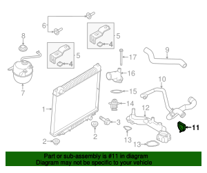 2005-2019 Ford Radiator Coolant Hose Clip F7UZ-8W287-AA | Blue Springs ...