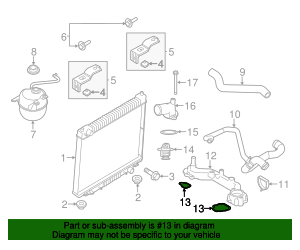 Genuine OEM Ford Part - Engine Coolant Thermostat Housing Gasket YL3Z ...