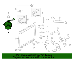 8C2Z-8A080-C - Expansion Tank 2008-2019 Ford | Group 1 Auto Parts