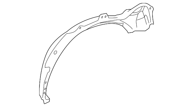 61631-60080 - Outer Wheelhouse - 2008-2011 2013-2020 Toyota Land ...