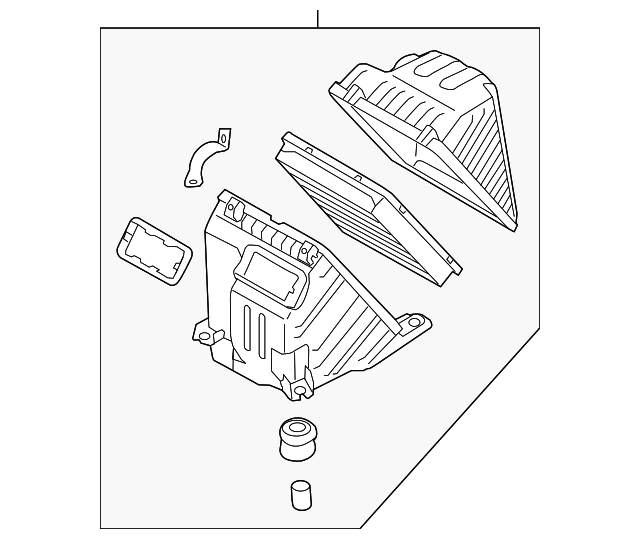 2010-2012 Hyundai Santa Fe Air Cleaner Assembly 28110-2P100 | OEM Parts ...