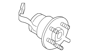 19421347 - Front Wheel Hub and Bearing Assembly with Wheel Speed Sensor ...