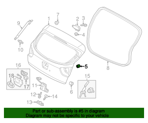 82191-4H000 - Overslam Bumper 2012-2023 Kia | Kia.Parts Store