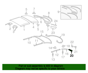 2010-2015 Lexus Glass Weather-Strip Retainer Plate 62372-53010 | OEM ...