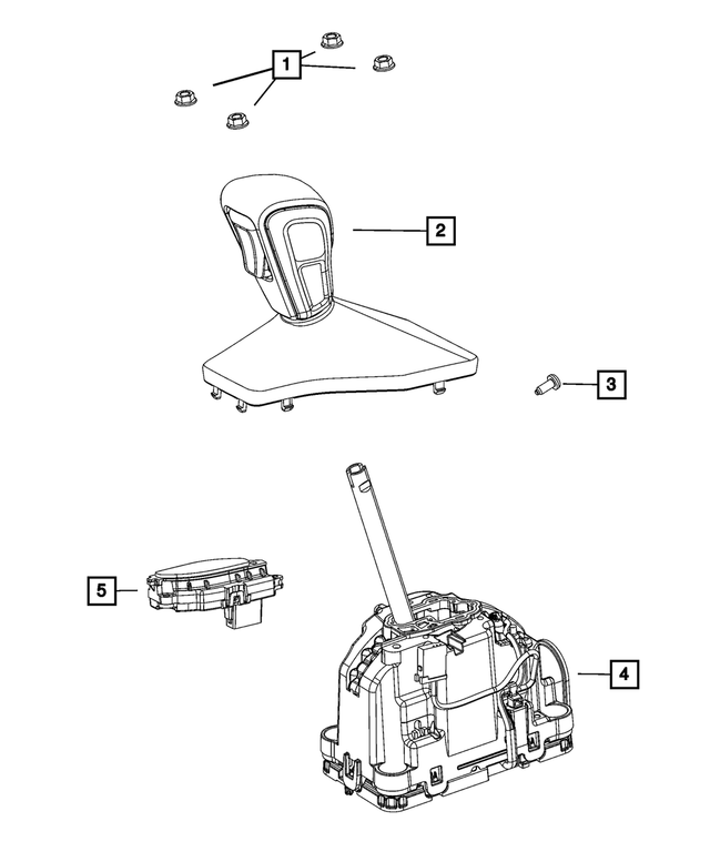 68483896AD - Transmission Shifter 2021-2024 Ram 1500 | Mopar Wholesale ...