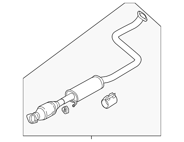 2019 Hyundai Elantra Center Muffler 28600-F2510 | OEM Parts Online