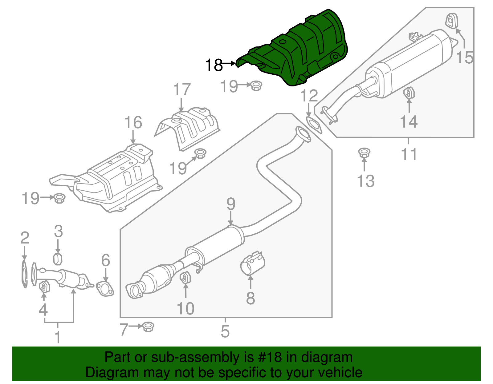 2017-2020 Hyundai Heat Shield 28795-F2000 | OEM Parts Quick
