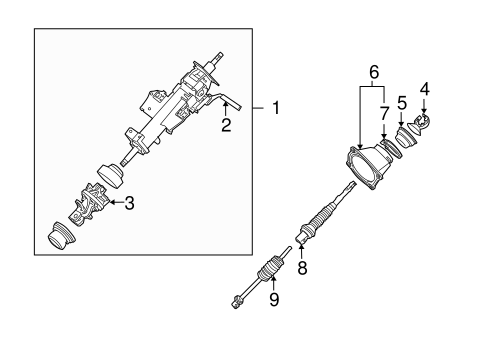 Steering Column Assembly for 2011 Nissan Armada | Nissan Parts Plus
