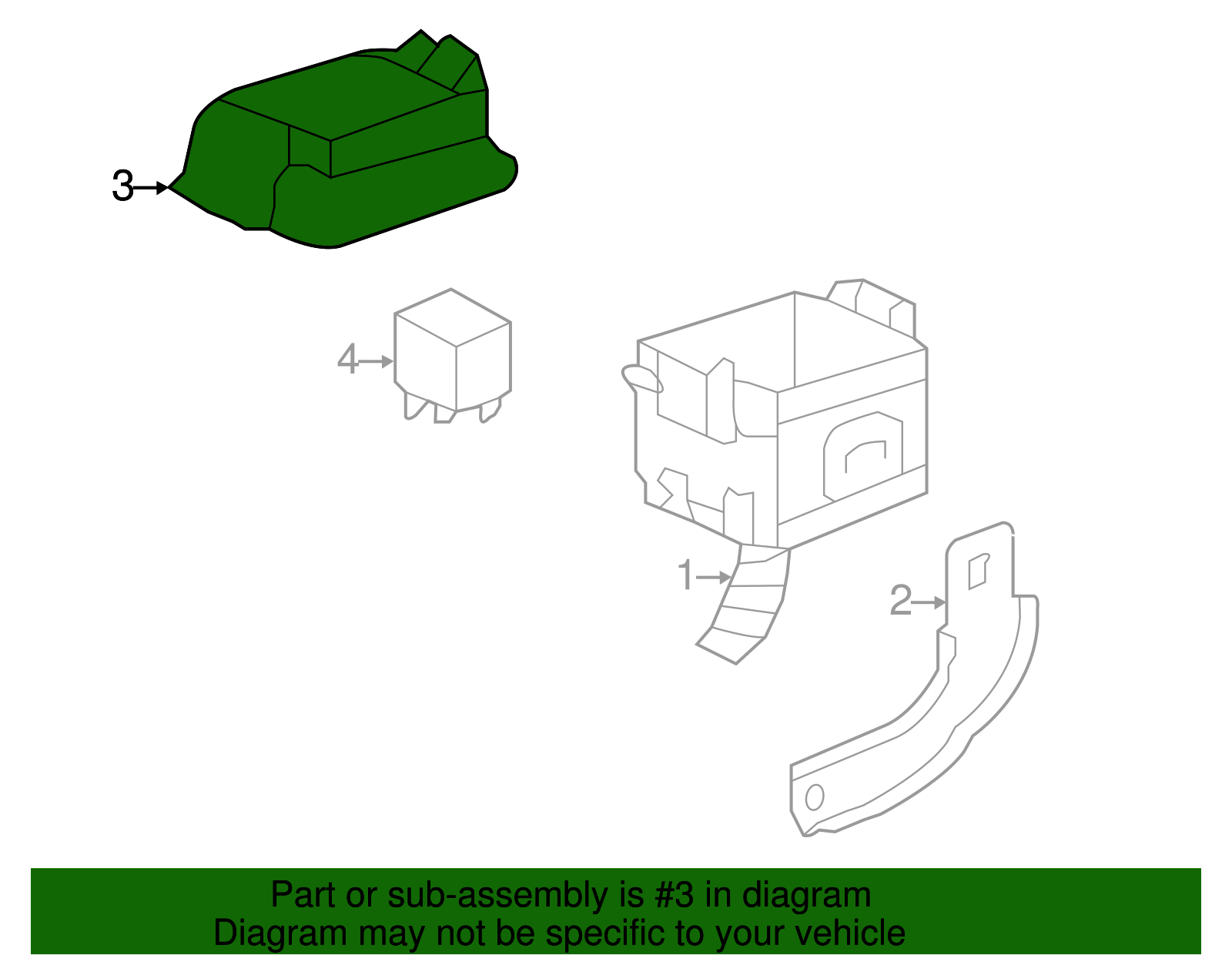 38182-TF0-003 - 2009-2018 Honda - Cover Relay Block (Upper) (3P ...