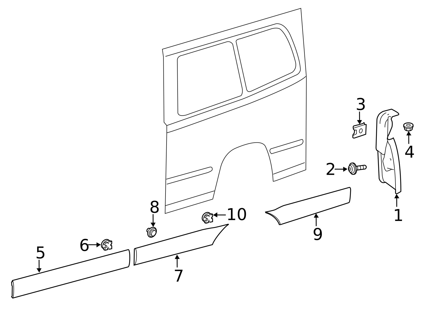 91069090019678 - Molding | World Mercedes-Benz Parts