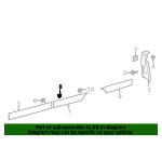 9109910000 - Side Body Panel Molding Clip 2019-2021 Mercedes-Benz ...