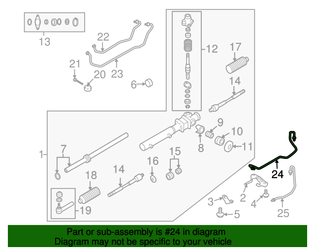 2005-2009 Subaru Feed Line 34114AG04A | Subaru Parts Store