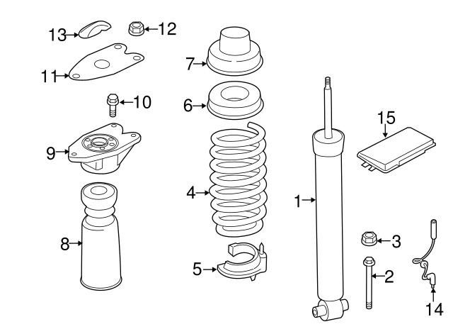 33526883337 - 2017-2020 BMW Shock Absorber (33-52-6-883-337) | BMW of ...