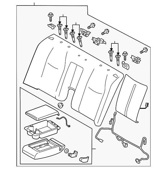 2015-2019 Infiniti Q70L Seat Back Assembly 88600-4AM3B | Faulkner ...