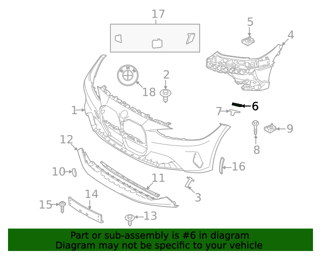 Genuine BMW 51-11-7-450-395 | Upper Guide | FREE Shipping on Most ...