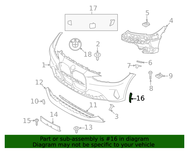 63-14-7-433-785 - Reflector Panel 2019-2024 BMW | AutoNationParts.com
