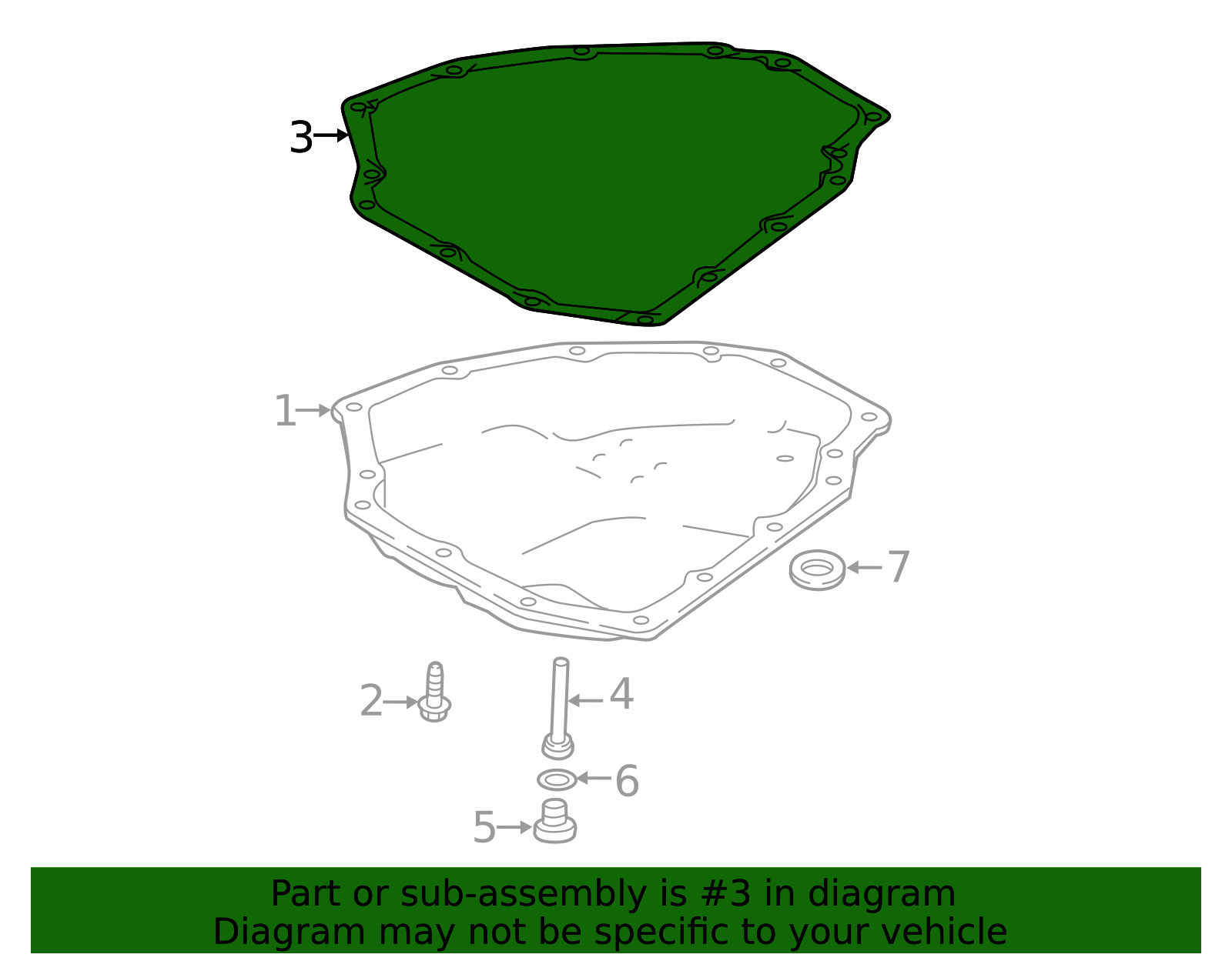 2018-2019 Nissan Kicks Pan Gasket 31397-50X0A | Bill Kay Nissan Parts